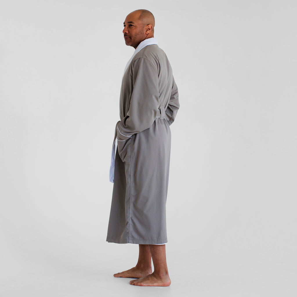 Luxury Spa Robes | Classic Terry Cloth Bathrobe | Smoke Grey | Luxury ...