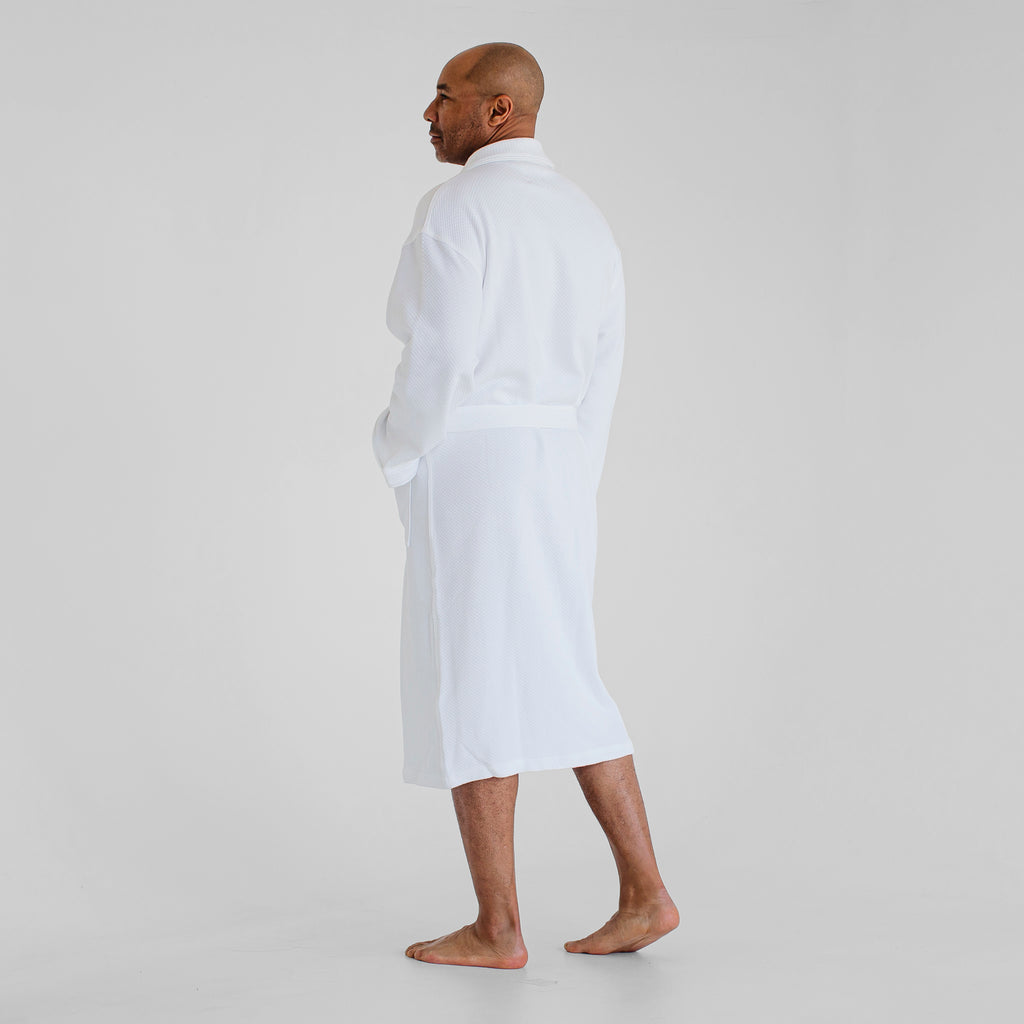 Luxury Spa Robes | Cotton & Modal Waffle Spa Robe | White | Luxury Spa ...