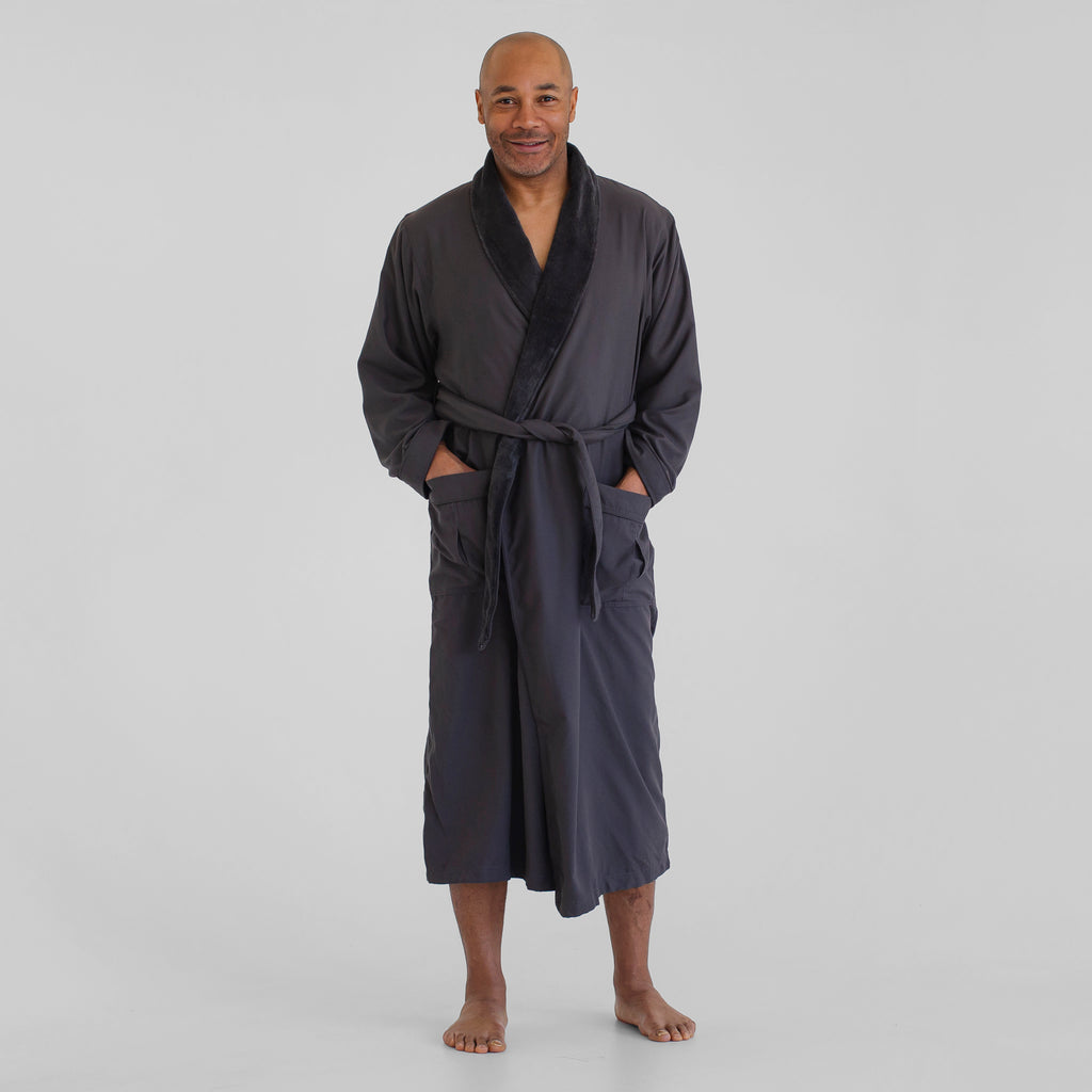 Luxury Spa Robes | Deluxe Plush Bathrobe | Charcoal Grey | Luxury Spa Robes