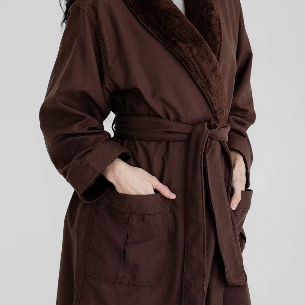 Luxury Spa Robes | Deluxe Plush Bathrobe | Espresso Brown | Luxury Spa ...