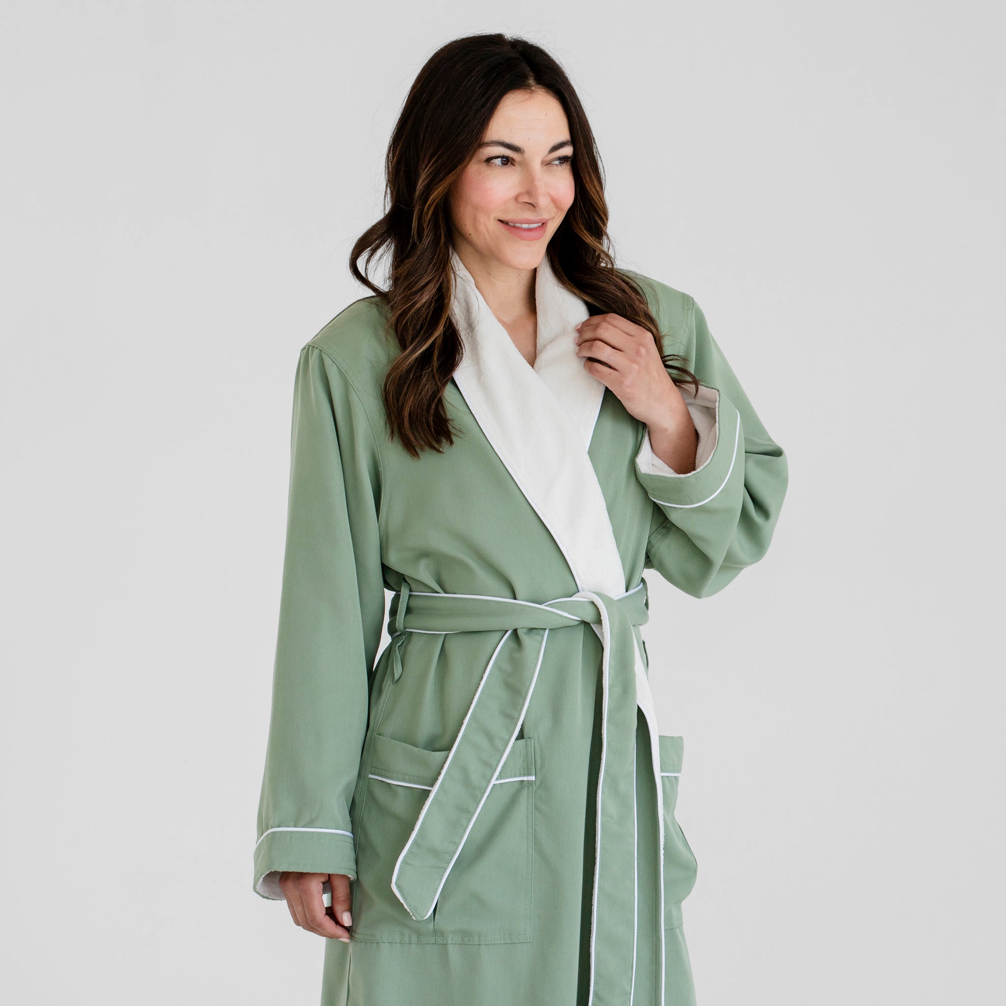 Ultimate Luxury Plush Spa Robe - Eucalyptus | Luxury Spa Robes