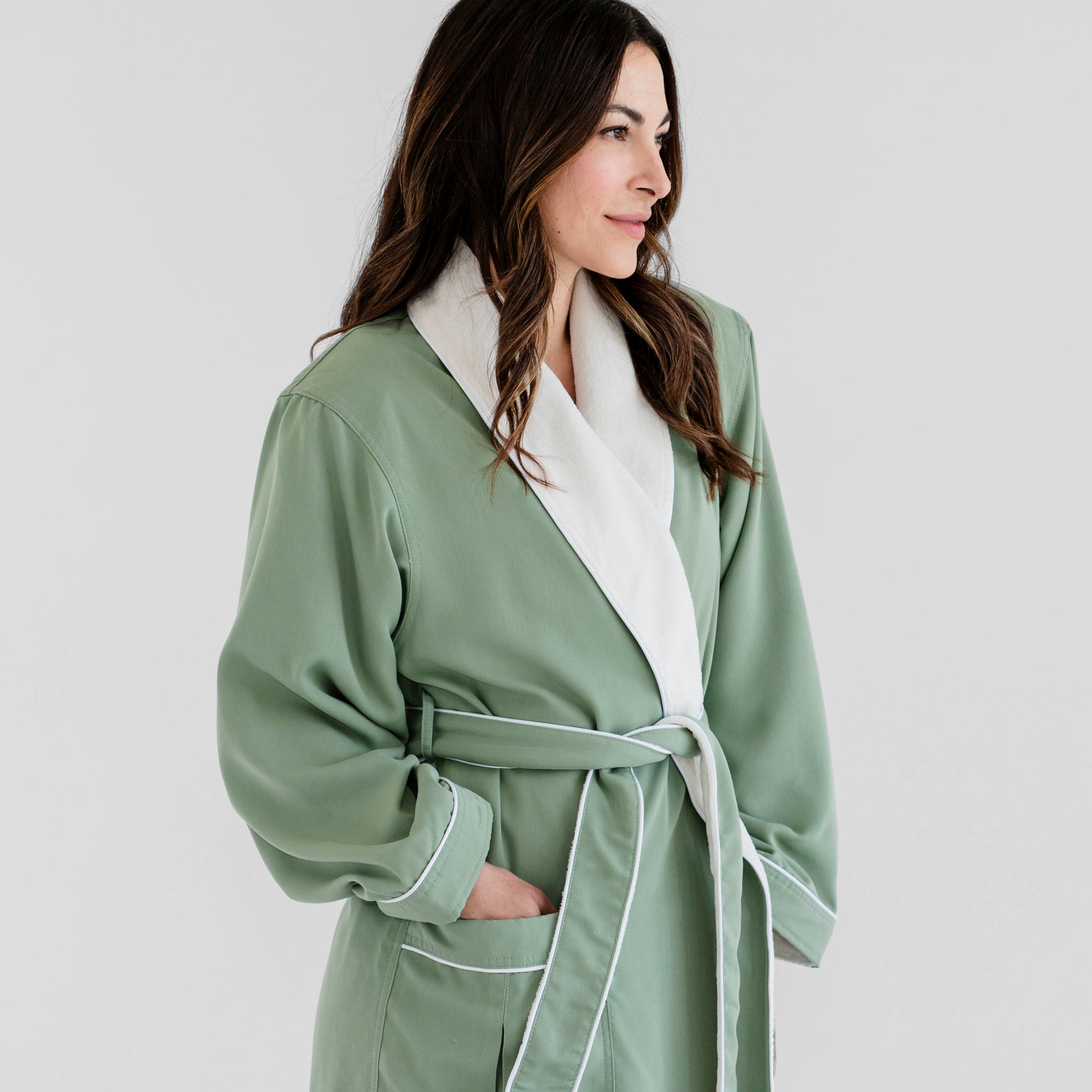 Ultimate Luxury Plush Spa Robe - Eucalyptus | Luxury Spa Robes