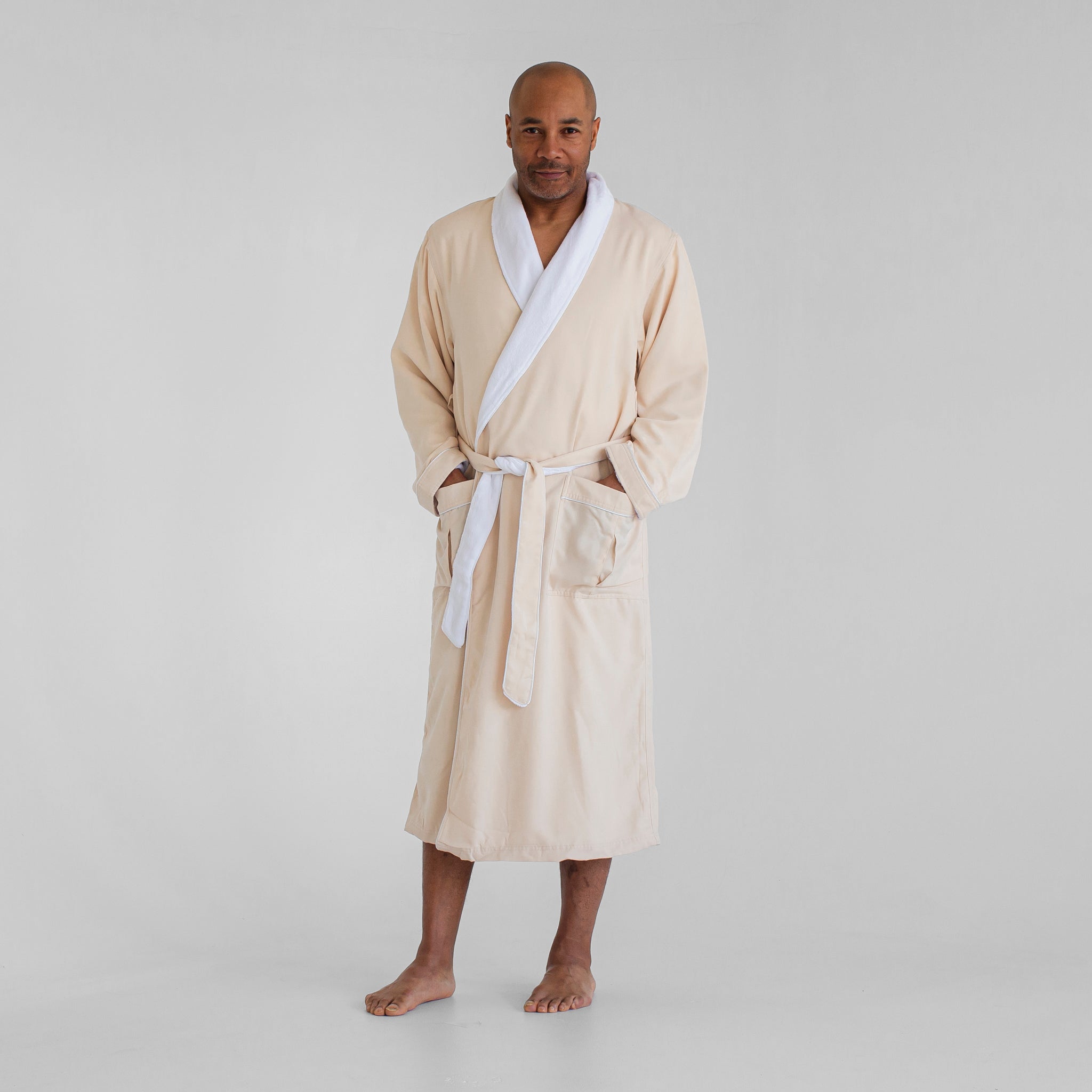 Luxury Spa Robes | Ultimate Plush Bathrobe | Stone & White | Luxury Spa ...